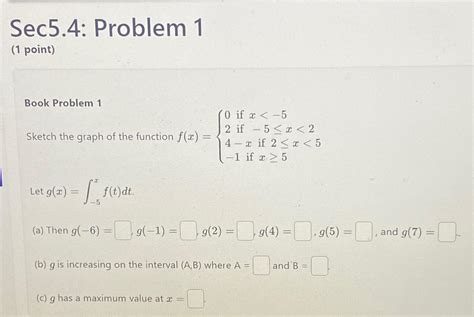 Solved Sec5 4 Problem 1 1 Point Book Problem 1Sketch The Chegg Com