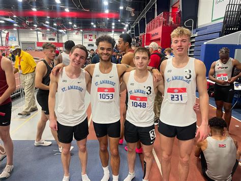 St 🚨🚨school Record🚨🚨 The Mens 4x800m Relay Of Chris Miserendino Trae Corby Tommy Ashby