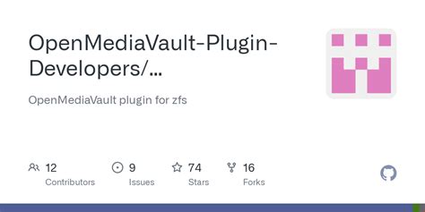 Github Openmediavault Plugin Developers Openmediavault Zfs