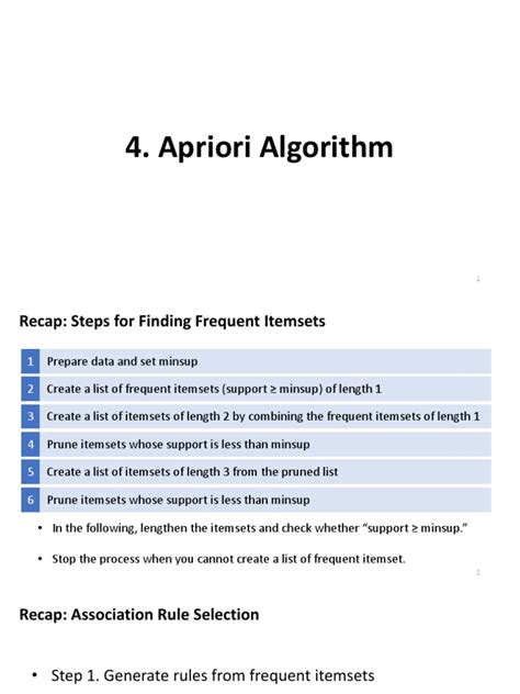 44 Apriori Algorithm Coursemega Com Pdf