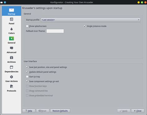 Feature Request Krusader Restore Open Tabs On System Crash