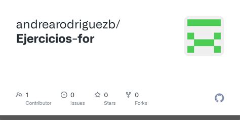 Github Andrearodriguezb Ejercicios For