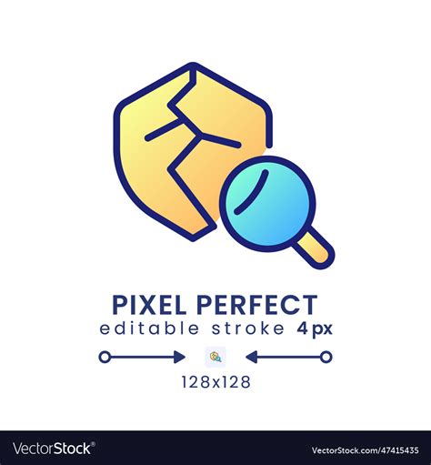 Vulnerability Scanning Gradient Fill Desktop Icon Vector Image Vulnerability Scanning Gradient Fill Desktop Icon Vector Image