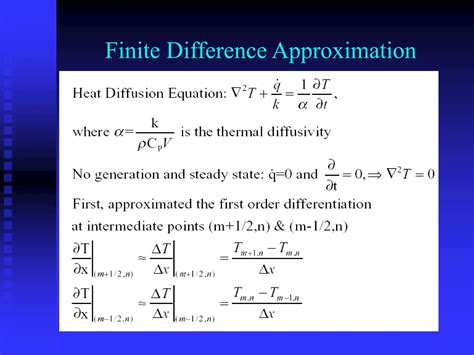 Finite Difference Using Numerical Methodppt