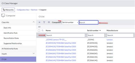 how do i find asset configuration item ci information in servicenow