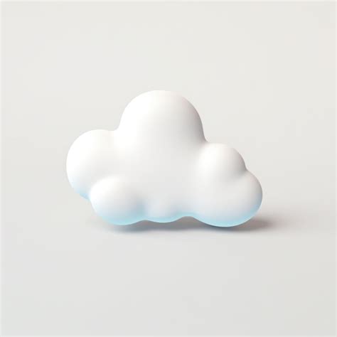 Premium Photo Cloud Mascot For A Company 3d Logo Generative Ai