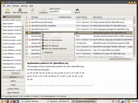 How To Fresh Install OpenOffice On Ubuntu Intrepid Jaunty Fedora And