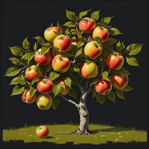 Apple Tree Drawing Pictures
