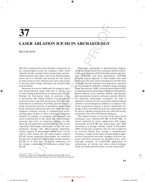 pdf laser ablation icp ms in archaeology