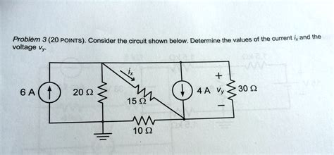 solved consider the circuit shown below determine the values of the