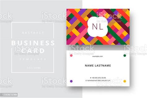 최신 유행 최소한의 추상 명함 템플릿입니다 기하학적 패턴의 현대적인 기업 문구 Id 레이아웃 정보 샘플 이름 텍스트와 벡터 패션 배경 디자인입니다 0명에 대한 스톡 벡터
