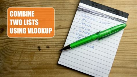 combine two lists using vlookup excel tips mrexcel publishing