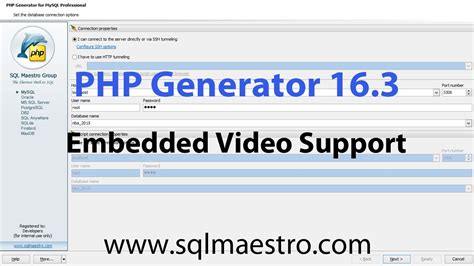 Php Generator 163 New Features Part 2 Embedded Video Support Youtube