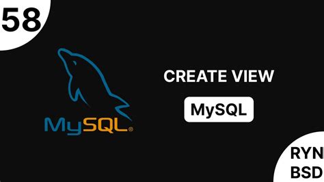 شرح Mysql Create View Youtube