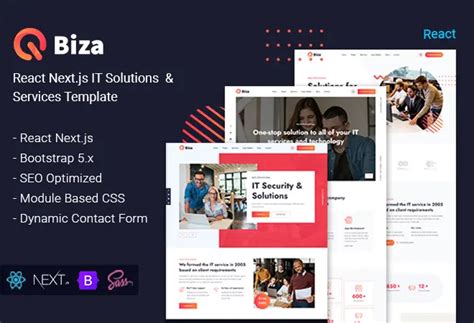 Biza React Nextjs It Solutions And Services Template Envytheme
