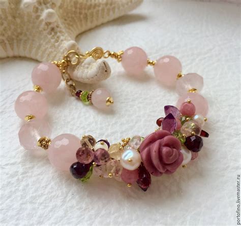 Браслет из позолоченного серебра Райский сад в интернет магазине на Ярмарке Мастеров Москва