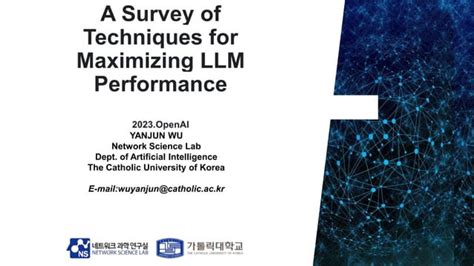 A Survey Of Techniques For Maximizing Llm Performancepptx Technology