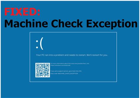 How To Fix Machine Check Exception Bsod Error