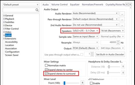 Set Up Potplayer Audio Output Pass Through After Ac3 Re Encoding Potplayer Tutorials Website