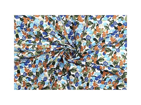 Tissu Popeline Coton Imprimé Au Mètre Pas Cher 5