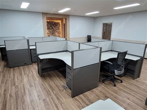 퍼시스 L형책상 이동서랍 파티션 캐비닛 사무실가구 대량 학생서재사무용가구 중고나라