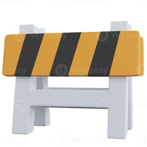 3d Rendering Board For Road Block Isolated 12589437 Png