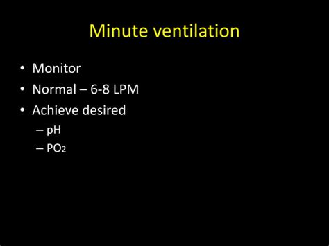 Basic Ventilatory Parameters Pptx Lung And Respiratory Health Diseases And Conditions