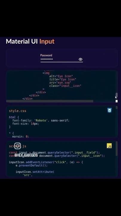 Material Ui Input Coding Html Htmlcss Python Css3 Webdesign Html5 Webdevelopment Css