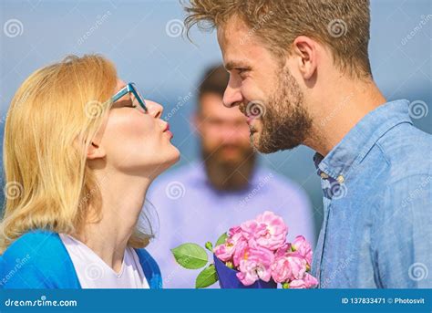 Lovers Meeting Outdoor Flirt Romance Relations Couple Romantic Date