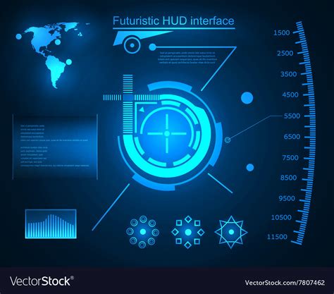 Graphic Touch User Interface Hud Royalty Free Vector Image