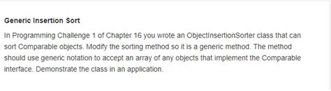 Solved In Programming Challenge 1 Of Chapter 16 You Wrote An