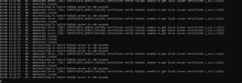 2504 232136 1 Websocket Error Ssl Certificateverifyfailed Certificate Verify