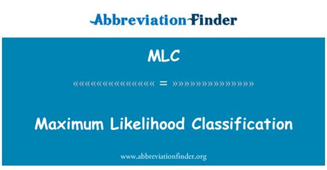 Mlc Significa Classificação Máxima Verossimilhança Maximum Likelihood
