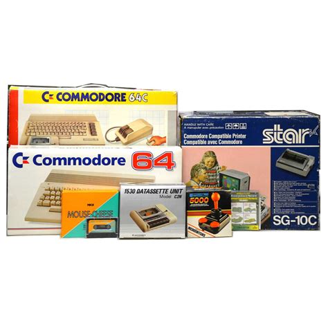Lot 1265 Commodore 64c Computer With Printer Boxed
