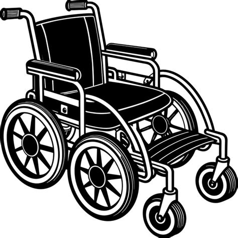 электрические инвалидные коляски векторная иллюстрация Премиум Ai сгенерированный вектор