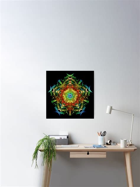 Energetic Geometry Multidimensional Power Star Energy Poster For