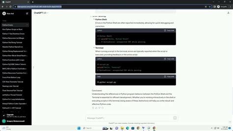 Python Program Behaves Differently In Python Shell Vs Terminal Youtube