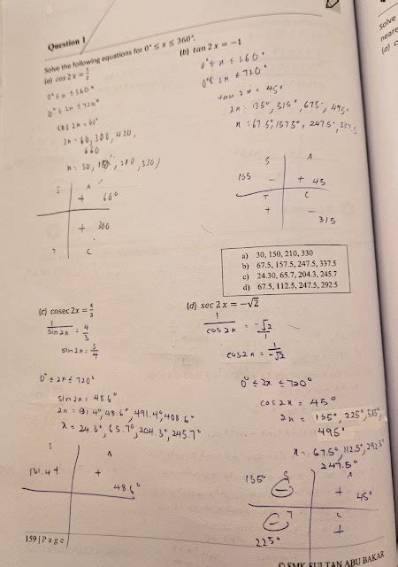 Trigonometric Equations And Inequalities
