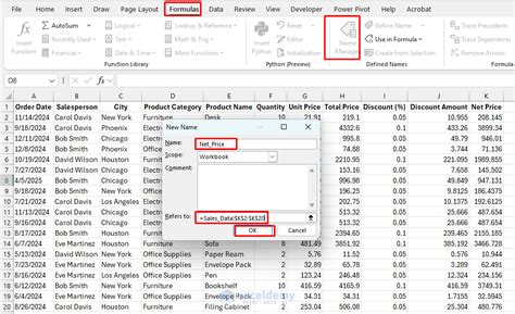 How To Use Named Ranges In Formulas Exceldemy