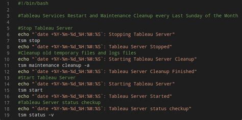 Tableau Server Configuration Backup And Cleanup Automation Processes