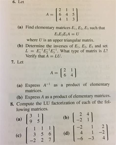 solved section 1 5 exercises which of the matrices that