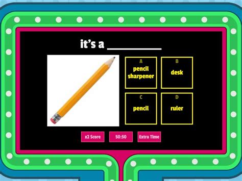 Classroom Objects Bright Ideas 1 Unit 1 Gameshow Quiz