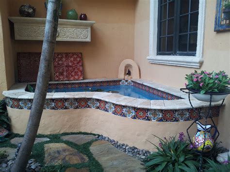 Spanish Style Water Feature Traditional Exterior Miami By The