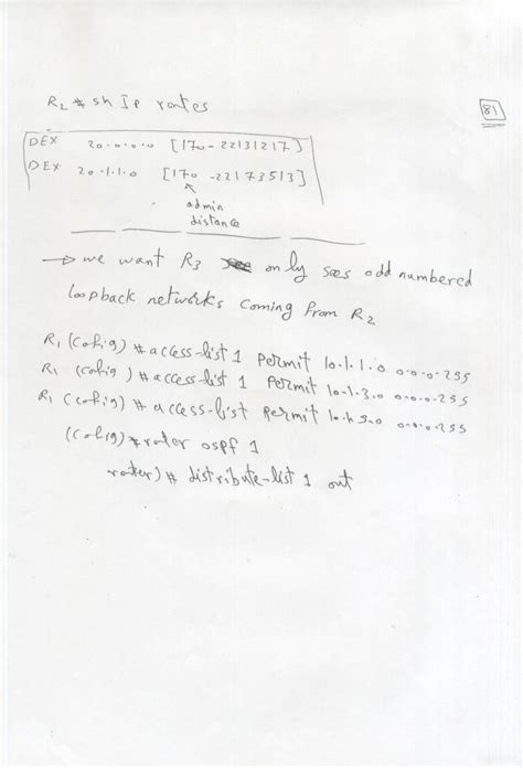 A Handwritten Explanation Of The Route Redistribution Pdf