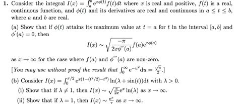 Real Analysis Laplaces Method Asymptotic Expansion Of An Integral