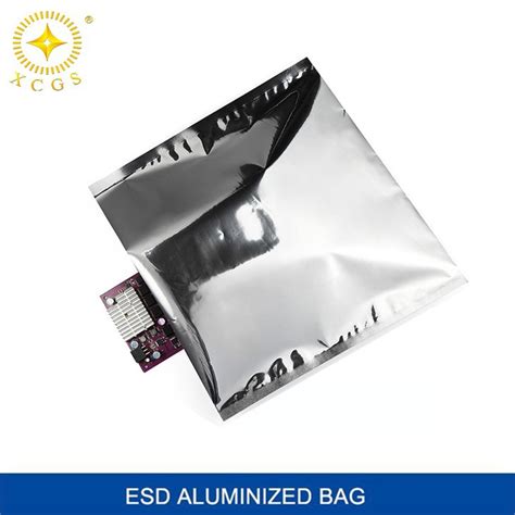 전자 부품 제조 업체 및 공급 업체를위한 Esd 정전기 방지 적층 Aluminized Metallized Mylar 비닐 봉투 중국 공장 스타 신소재