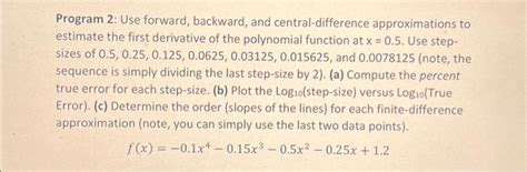 Solved Program 2 Use Forward Backward And