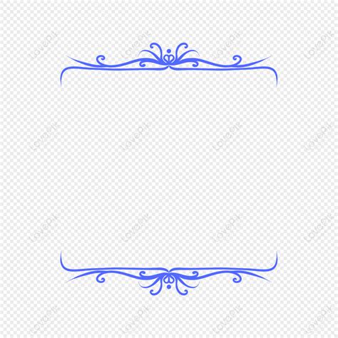 Blue Pattern Pandekorasyon Hangganan Larawan Numero Ng Graphics Format Ng Larawan Psd