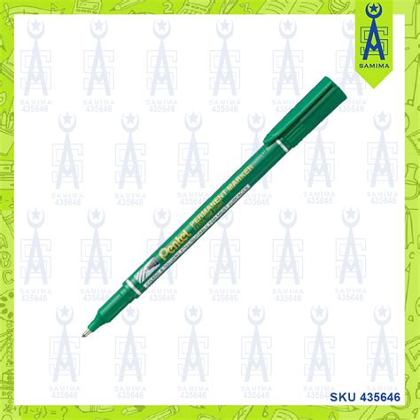 Pentel Nf450 D Permanent Marker Fine Point Green Samima