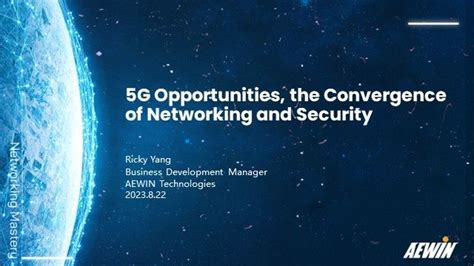 5g Opportunities The Convergence Of Networking And Security Intel® Industry Solution Builders